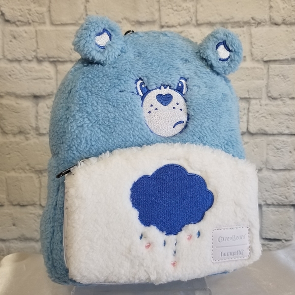 Loungefly | Bags | Loungefly Grumpy Bear Care Bears 4th Anniversary Plush Mini Backpack Bag New ...